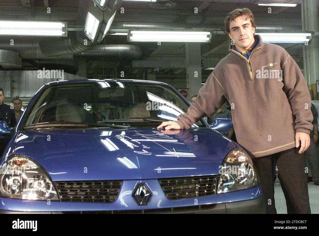 10/21/2003. Valladolid photo Heras Fernando Alonso Formula 1 driver at the Renault Facilities in ...
