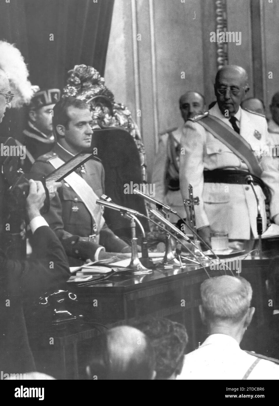 07/22/1969. Swearing in of the Prince of Spain, Don Juan Carlos de ...