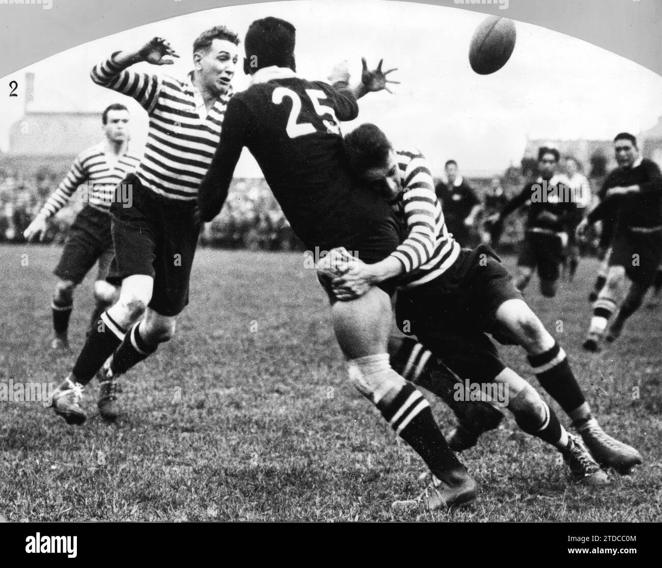 England. October 1926. Sports abroad.2. A moment from the first rugby ...