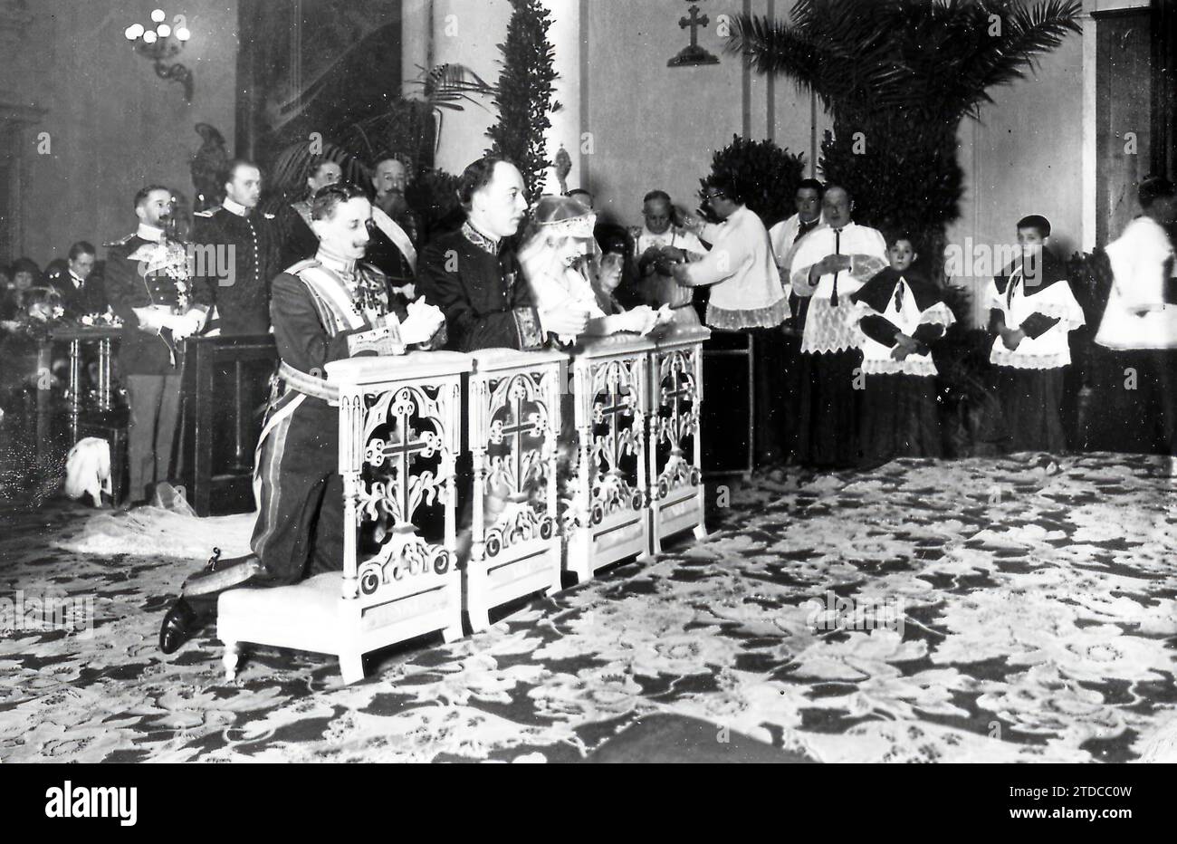 01/28/1921. Madrid. In the church of Saint Barbara. Wedding of Miss ...