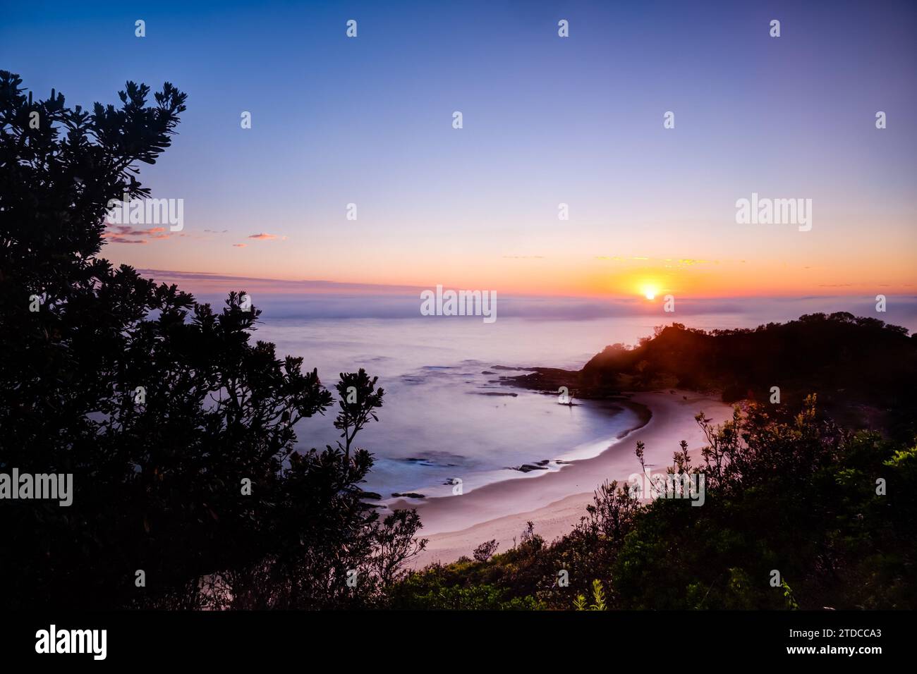 Sunrise Scene of Shelly Beach Stock Photo - Alamy