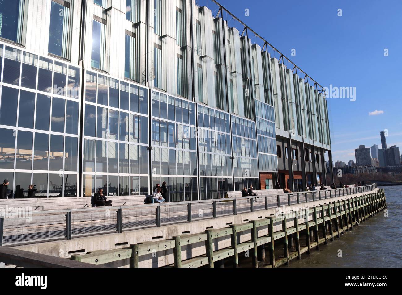 The new Pier 17 on East river at South street seaport in lower ...