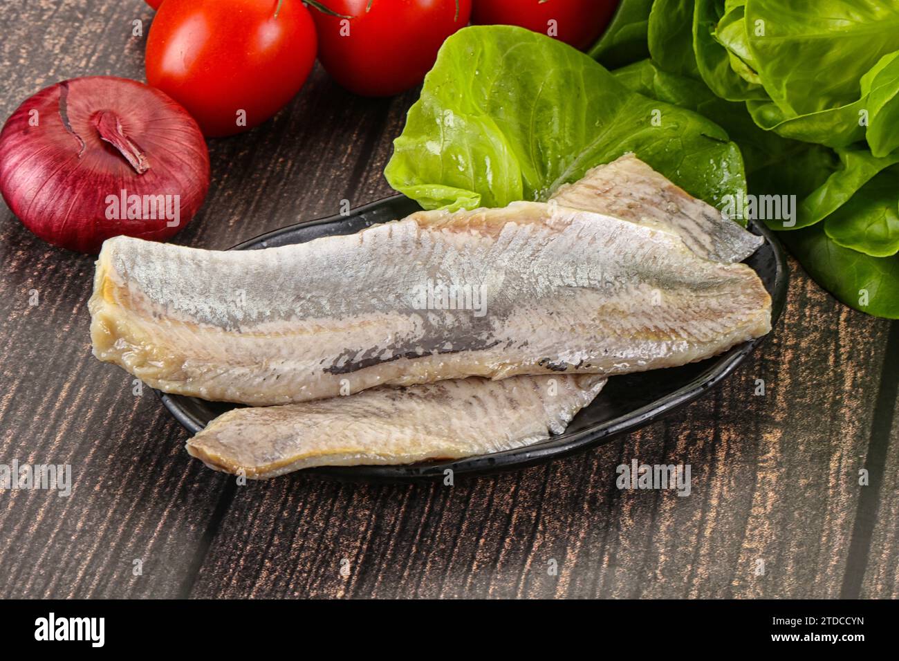 Herring fillet snack in the oil Stock Photo - Alamy