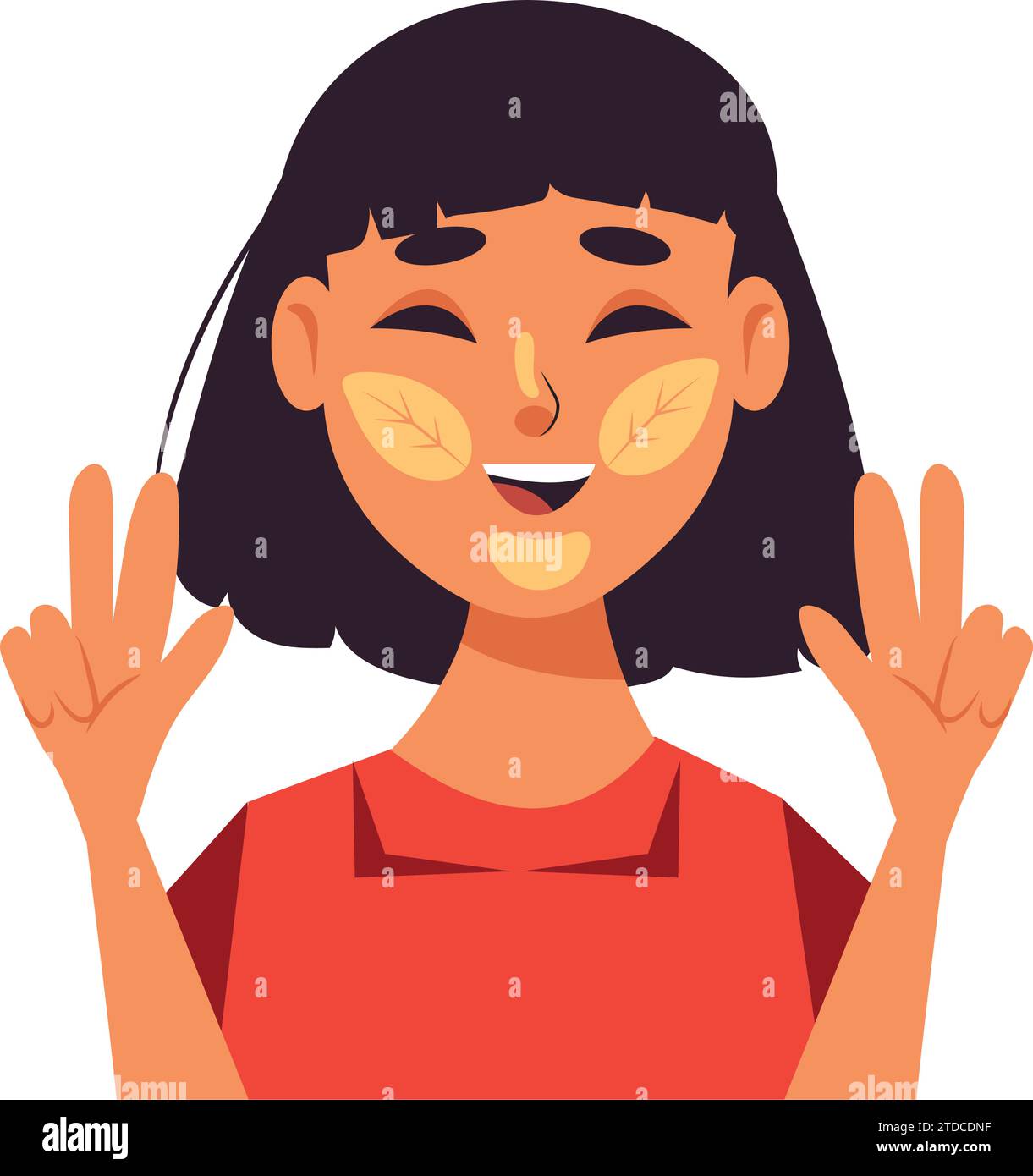 Burmese cosmetic Stock Vector Images - Alamy