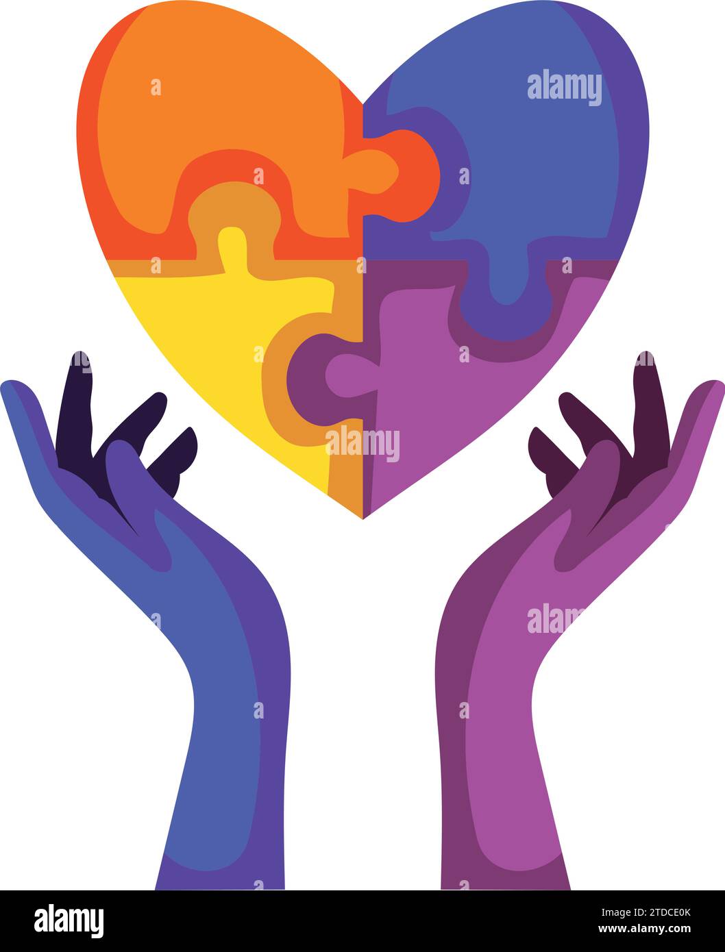 autism heart puzzle Stock Vector Image & Art - Alamy
