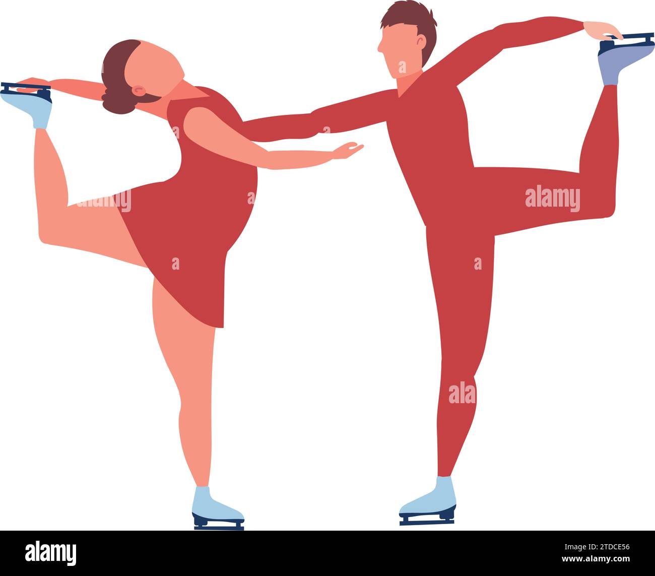 winter olympic games figure skaters Stock Vector Image & Art - Alamy