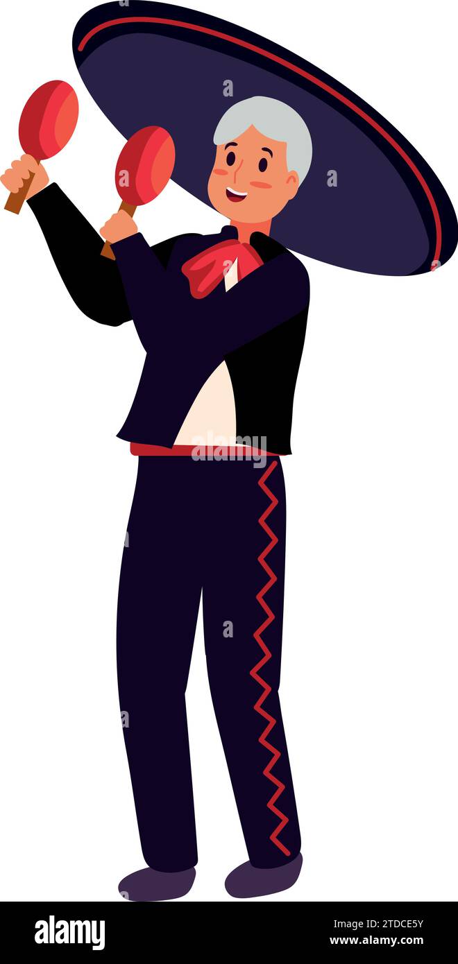 mariachi with maracas Stock Vector Image & Art - Alamy