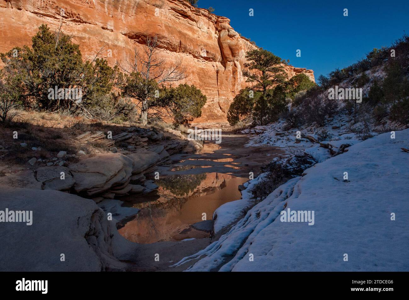 Ute Creek in the Colorado National Monument, before it drops into the ...