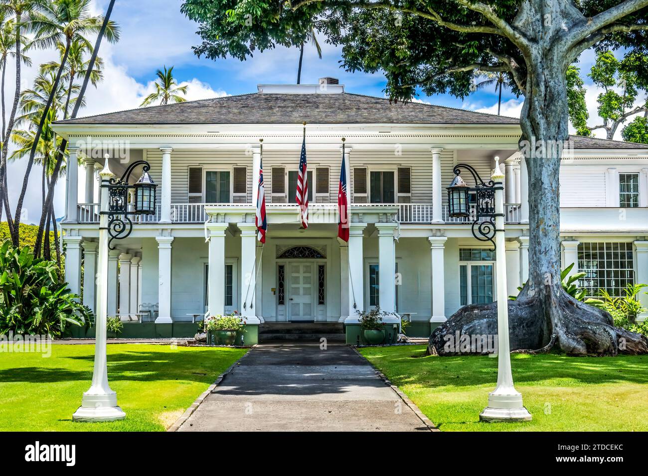 Washington Place 1921 Official Residence Governor Honolulu Oahu Hawaii ...