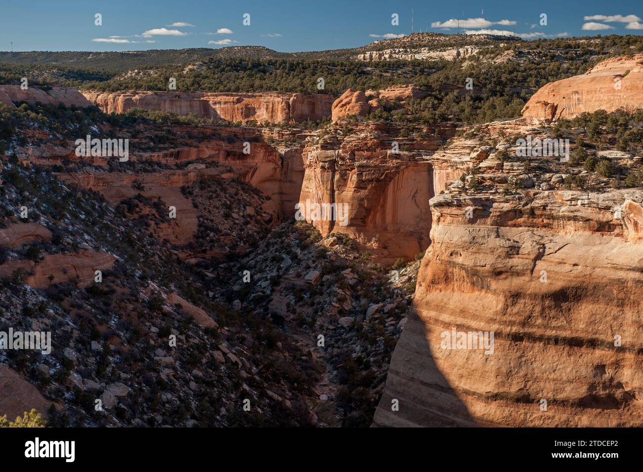 The head of Ute Canyon in the Colorado National Monument. The antenna ...