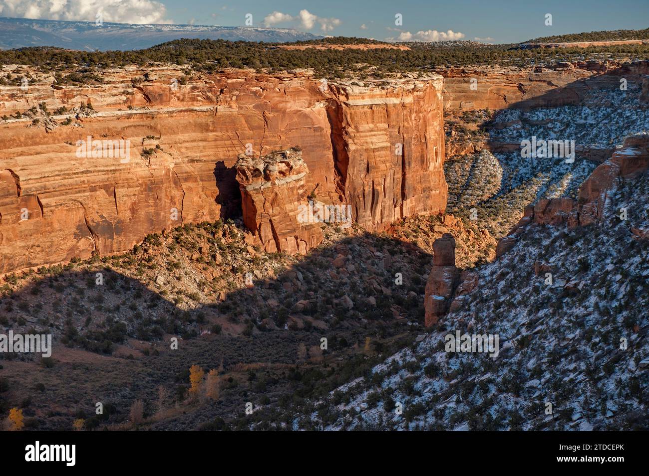 Geology in progress. This slab of Wingate sandstone in the Colorado ...