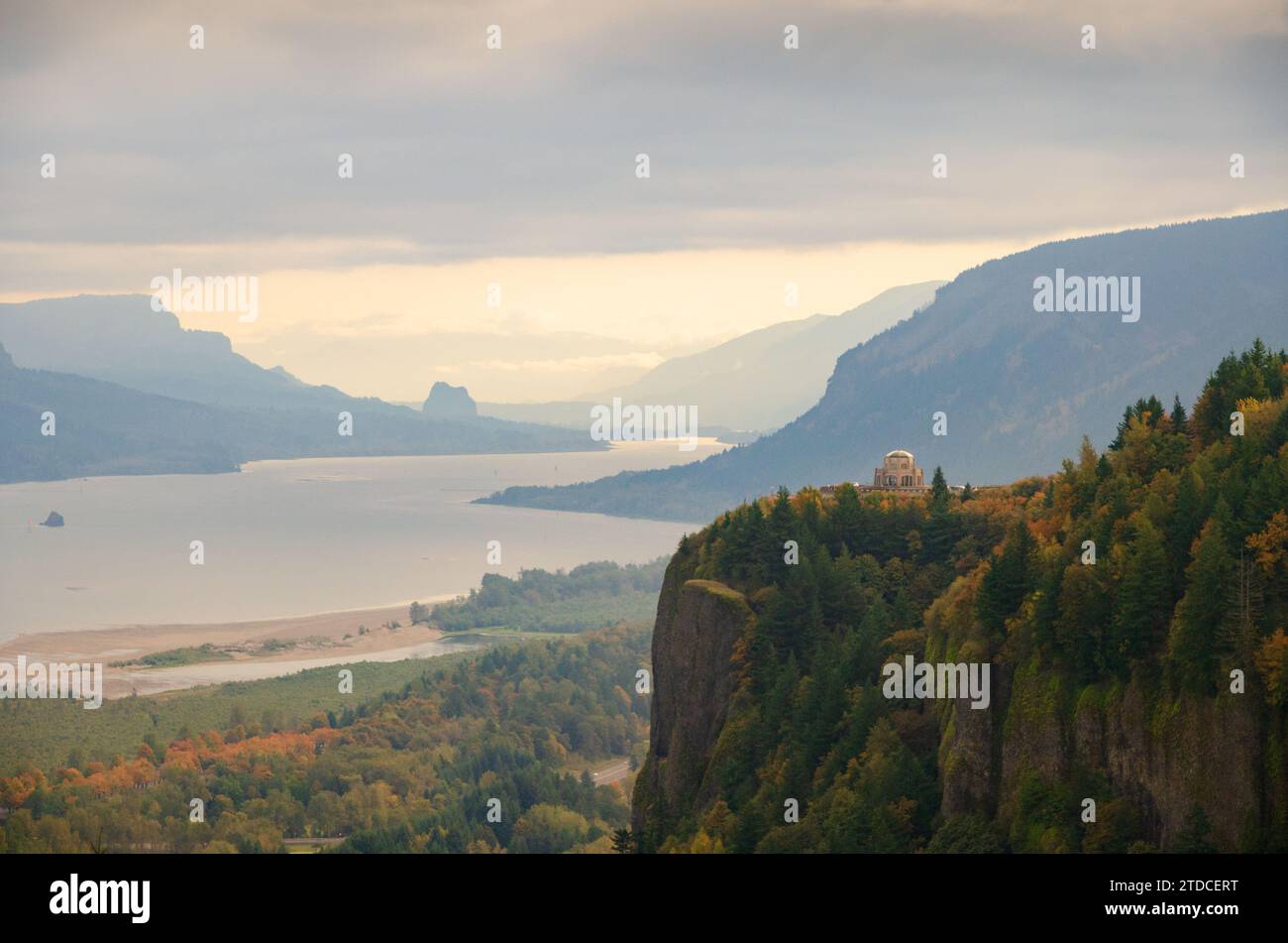 Crown Point at the Vista House State Scenic Corridor, Columbia River ...