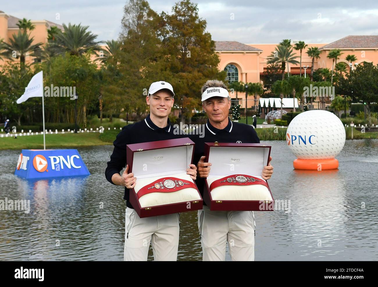 Orlando, United States. 17th Dec, 2023. Bernhard Langer (R) and his son ...