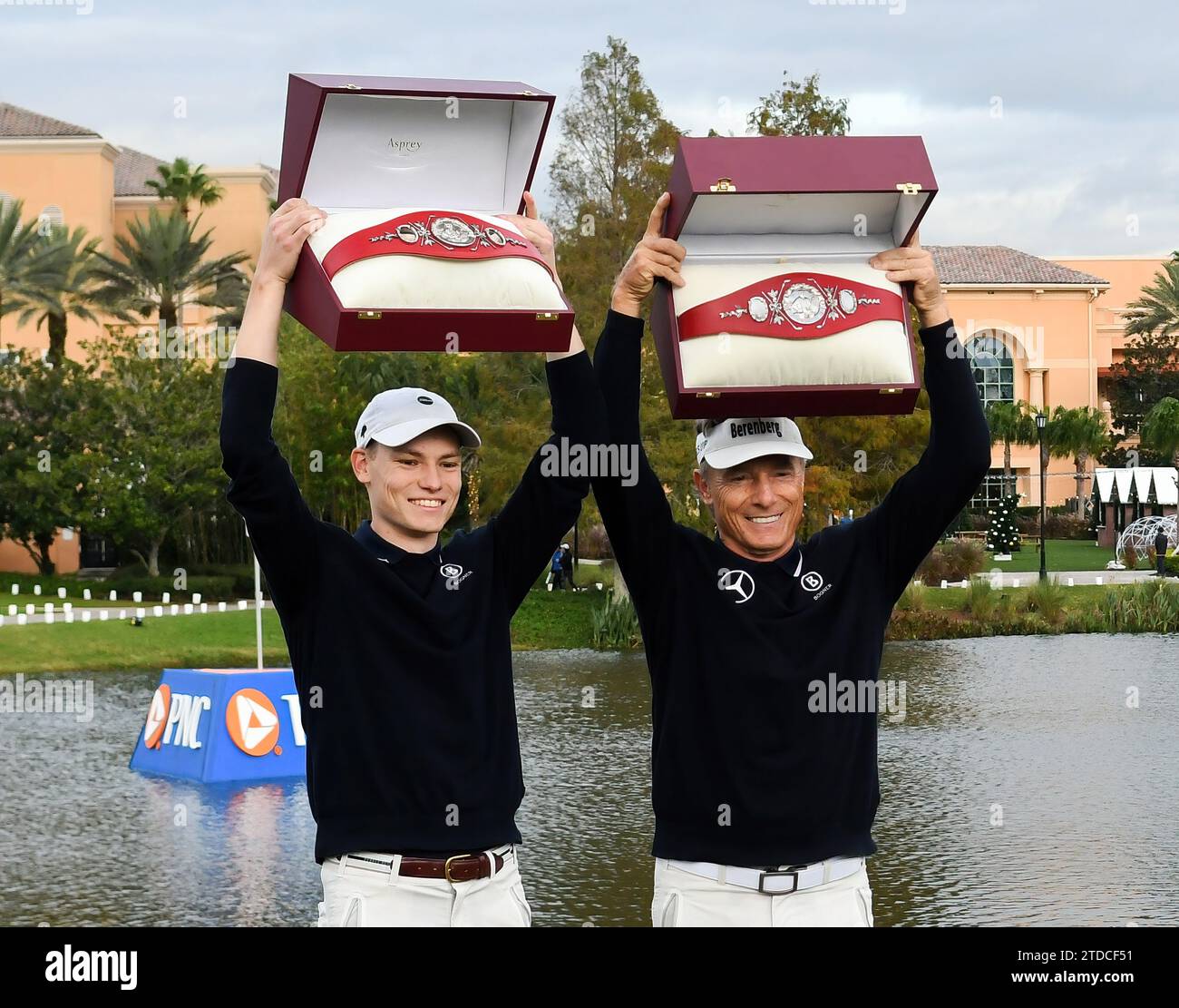 Orlando, United States. 17th Dec, 2023. Bernhard Langer (R) and his son ...