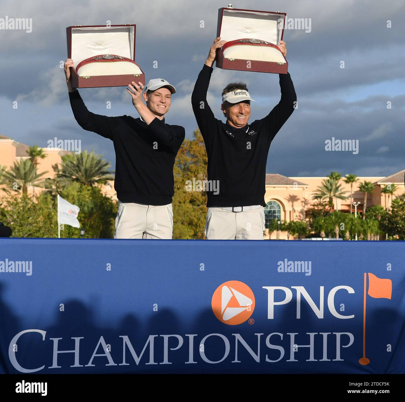 Orlando, United States. 17th Dec, 2023. Bernhard Langer (R) and his son ...