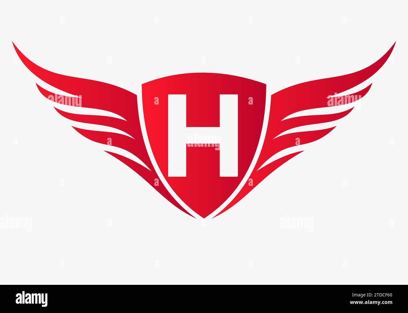 Wing Logo On Letter H For, Transportation Symbol. Freight Sign Stock ...