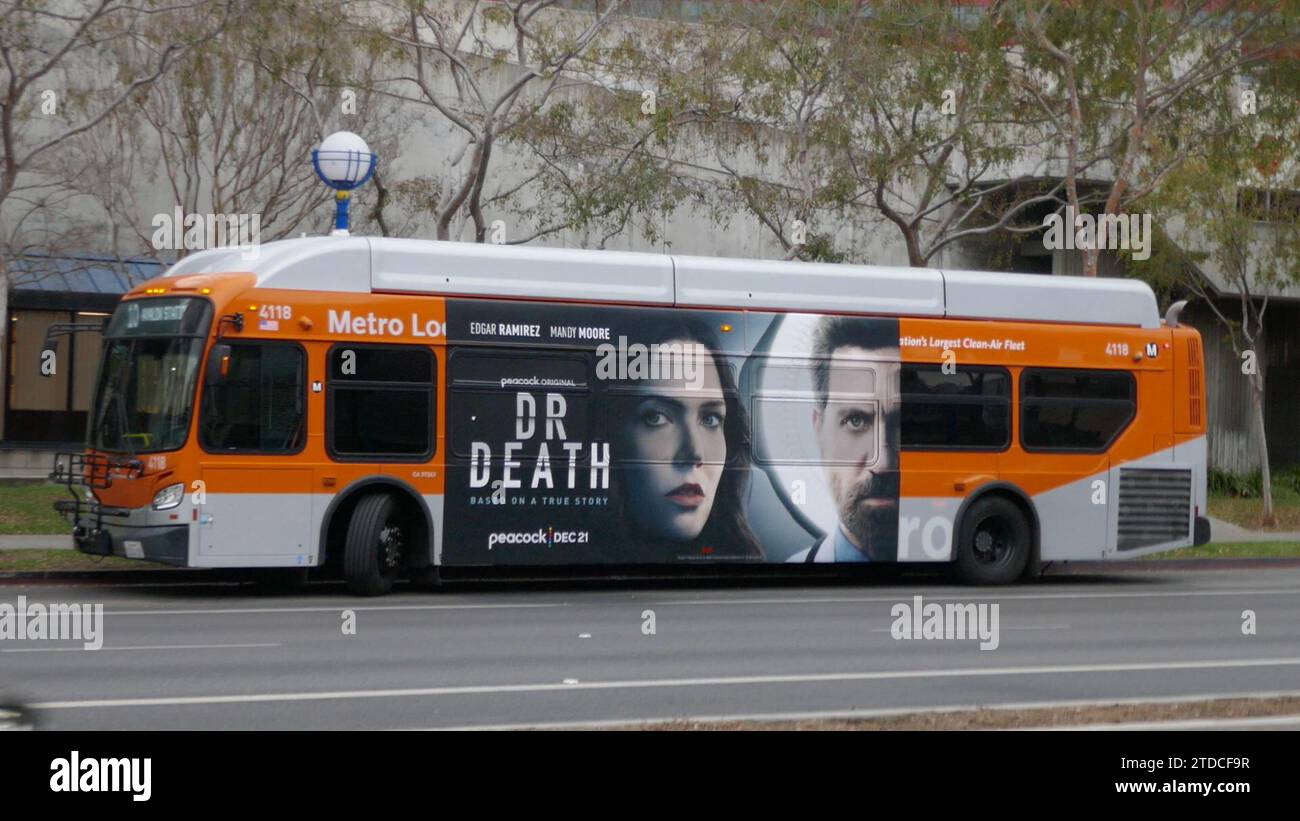 Los Angeles, California, USA 17th December 2023 Dr. Death Bus with ...