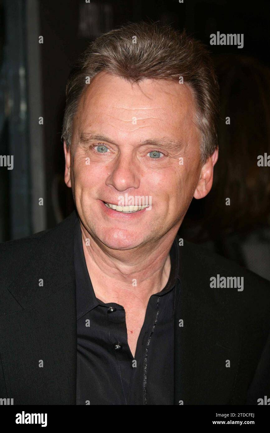 Pat Sajak attends the premiere of "Perfect Strangers" at the Ziegfeld ...