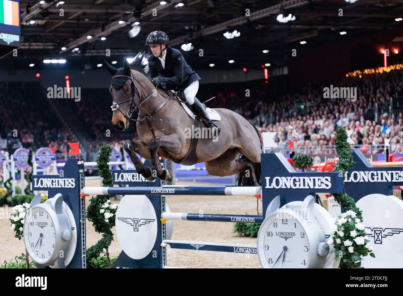 London, UK. December 17, 2023. Shane Breen of Ireland with Fanfan de ...