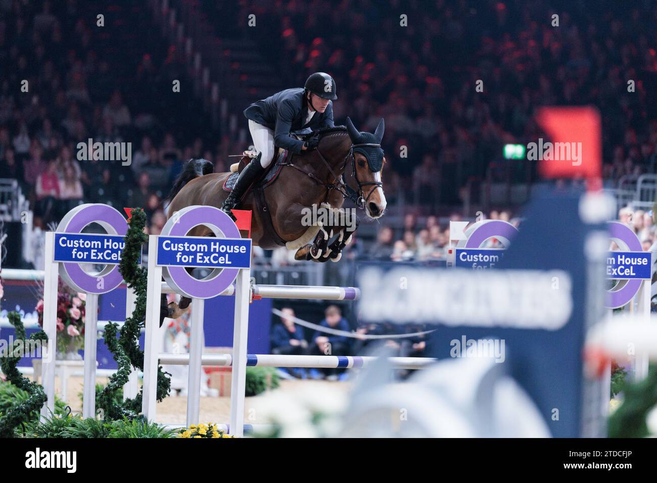 London, UK. December 17, 2023. Andreas Schou of Denmark with Lady ...