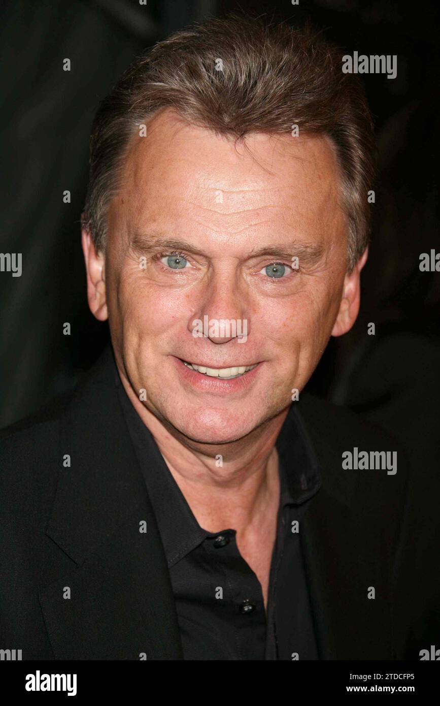 Pat Sajak attends the premiere of "Perfect Strangers" at the Ziegfeld ...