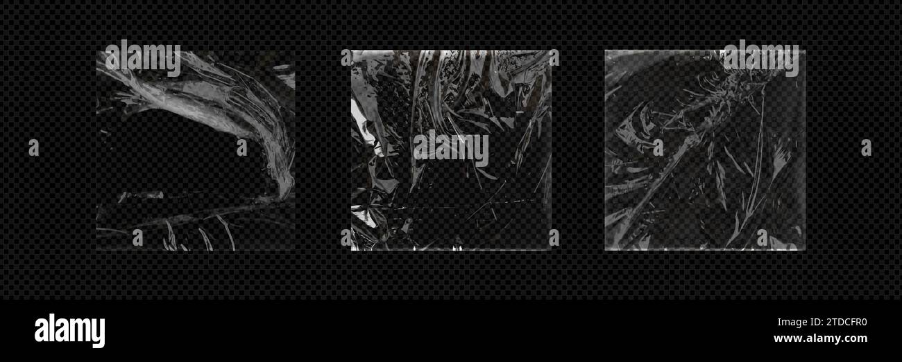 Vinyl transparent wrap film for packaging with overlay effect. Whole ...