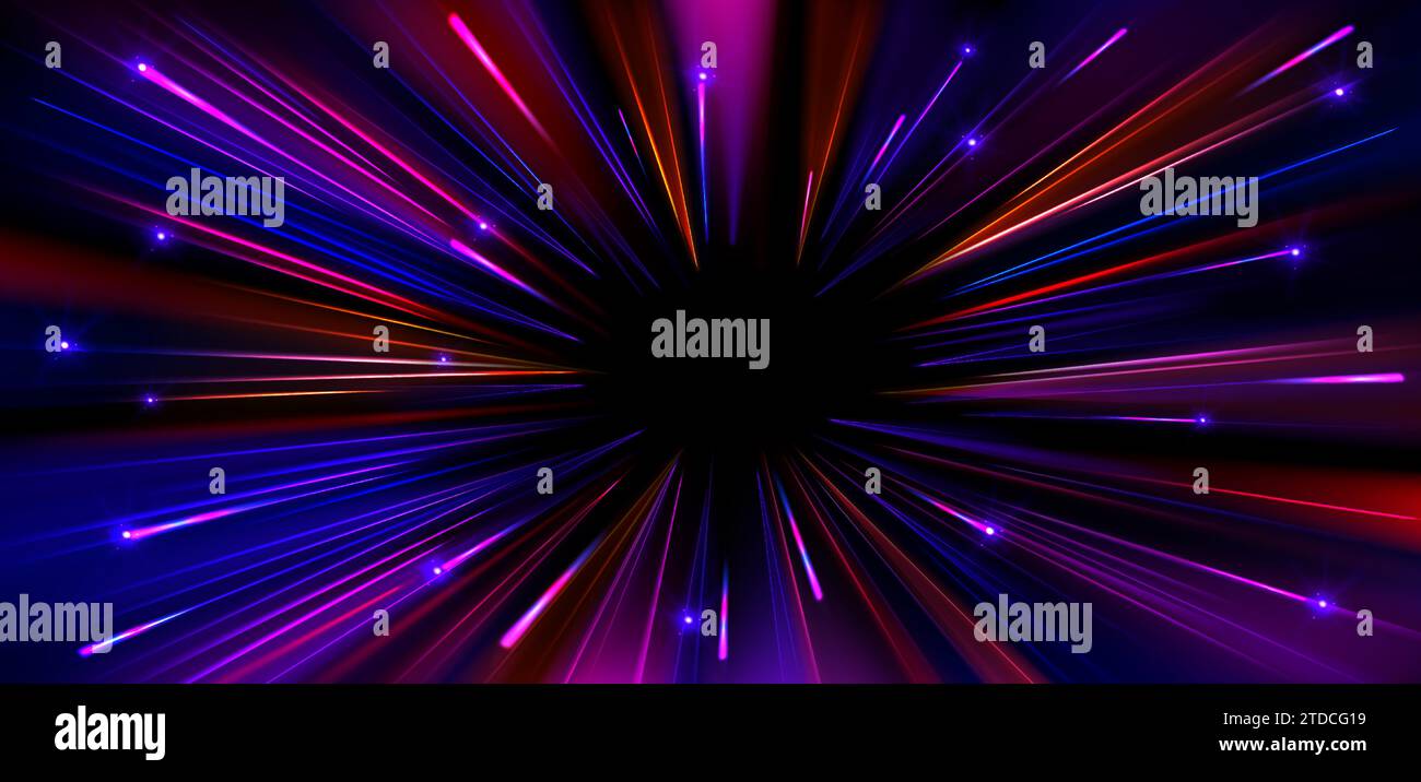 Fast light motion speed effect. Vector realistic illustration of ...