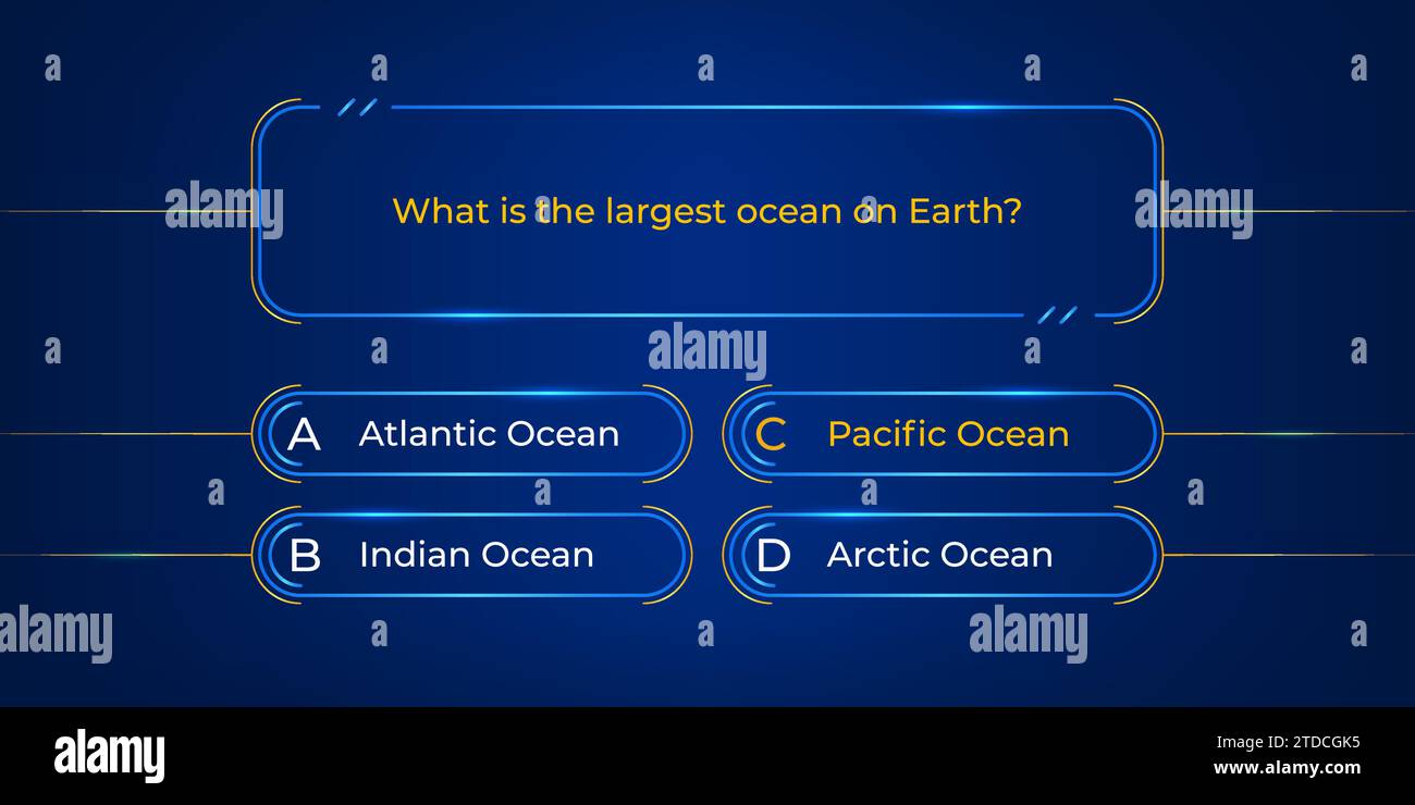 Quiz menu. Intellectual challenge TV show or game, knowledge ...