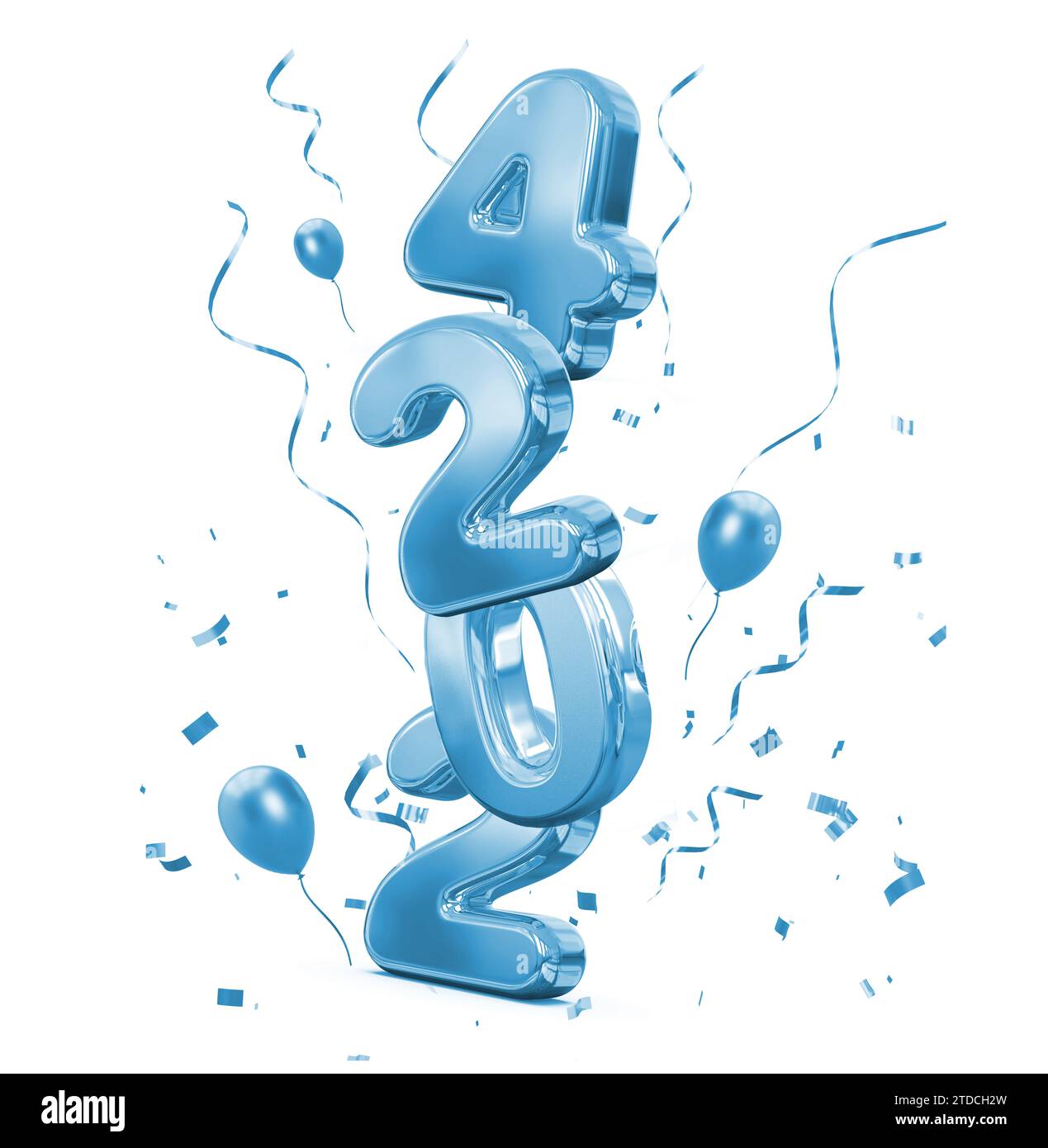 Silver text happy new Cut Out Stock Images & Pictures - Alamy