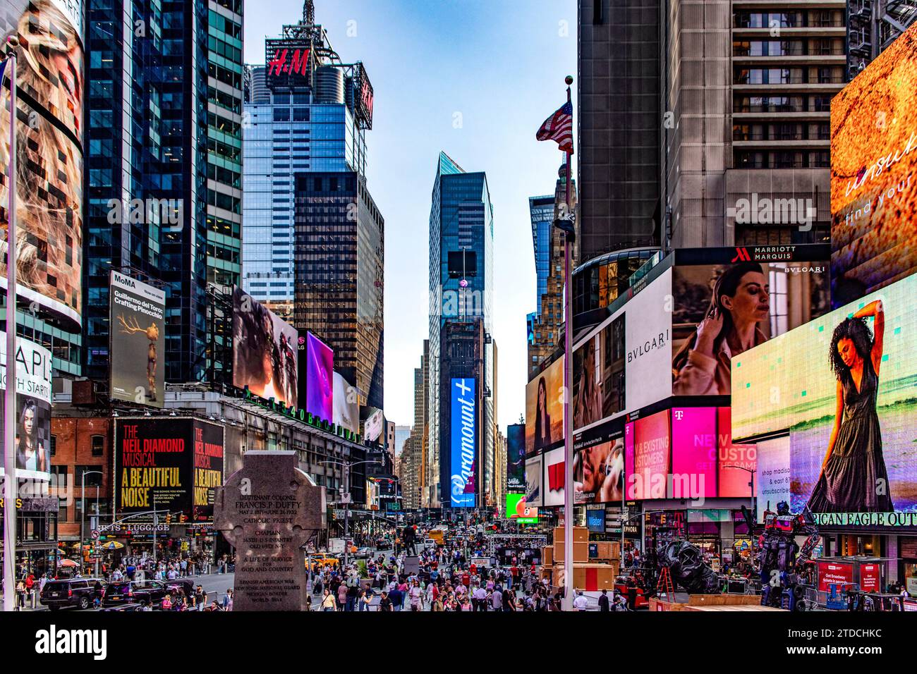 New York, USA; May 31, 2023: The famous Times Square, which is the most ...