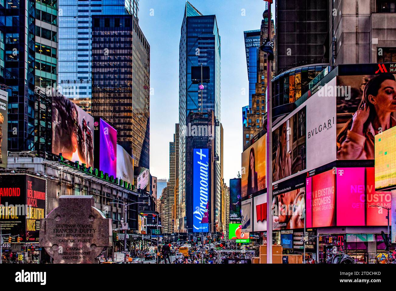 New York, USA; May 31, 2023: The famous and enigmatic Times Square ...