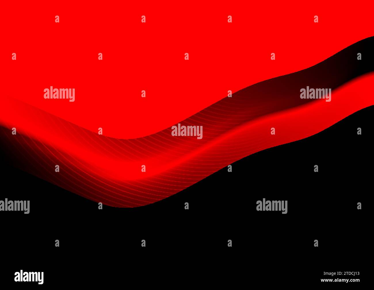 High contrast red and black abstract minimal background. Smooth wave ...