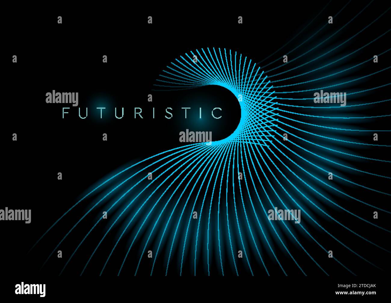 Dark blue minimal lines abstract glowing futuristic tech background ...