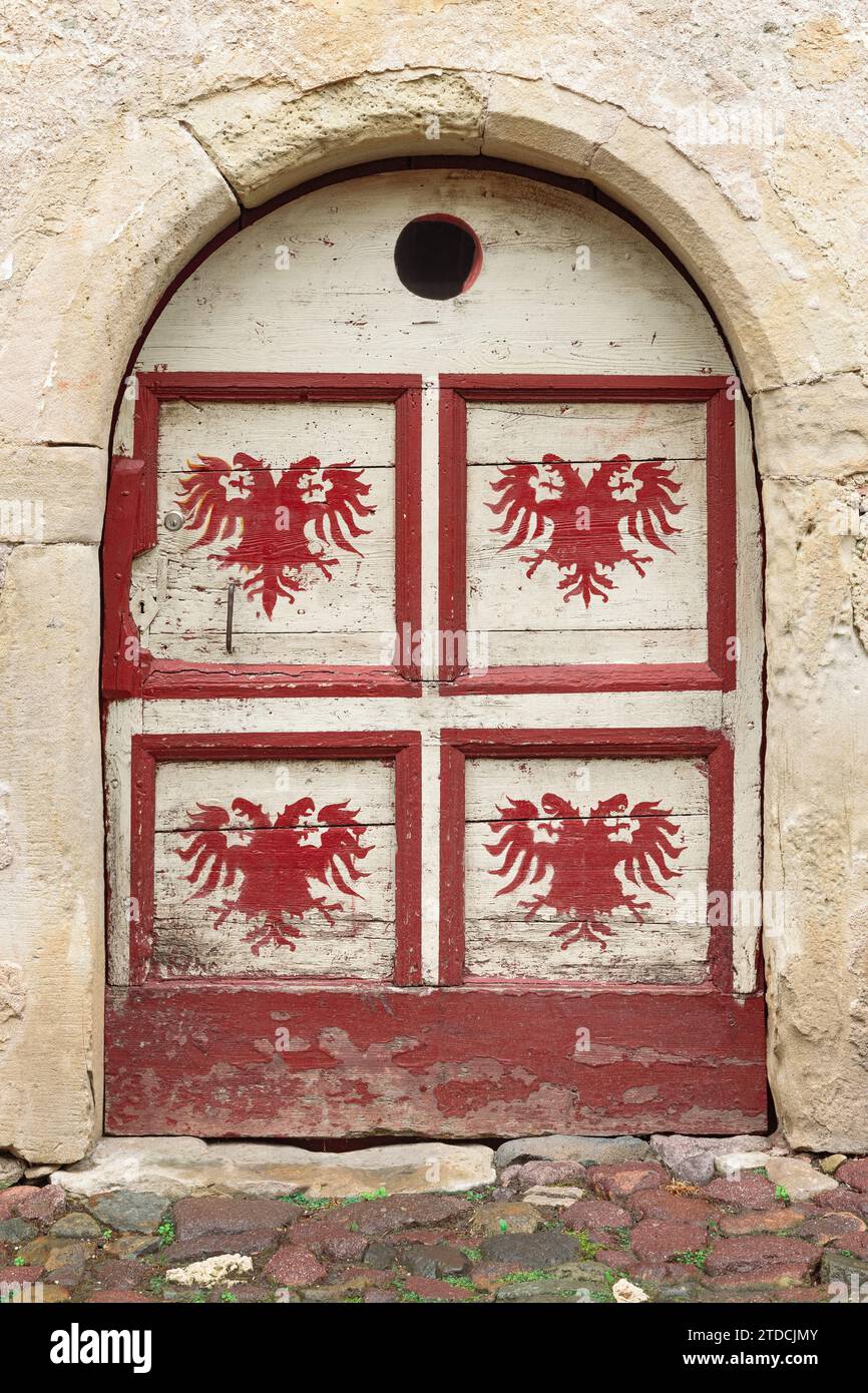 beautiful medieval castle door in italy Stock Photo - Alamy