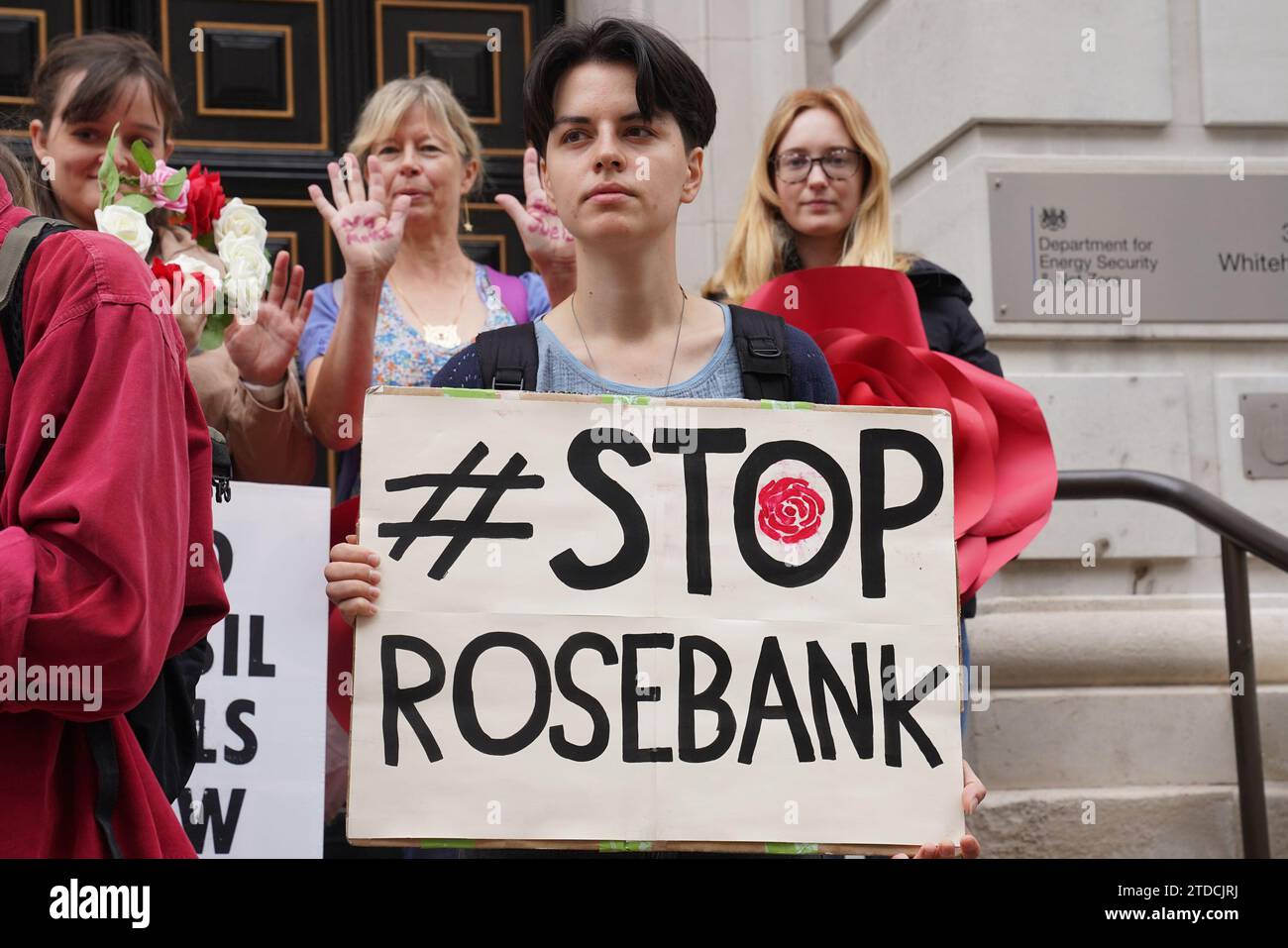 File photo dated 30/09/23 of people taking part during a protest in ...