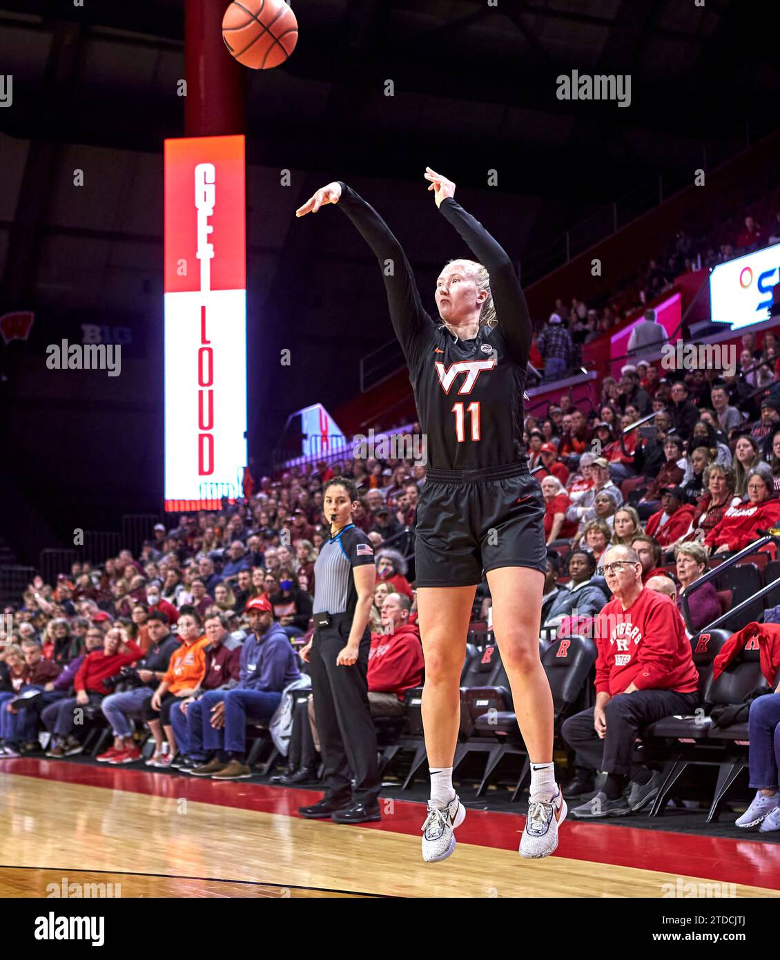 Virginia Tech Hokies guard Matilda Ekh (11) shoots a three pointer ...