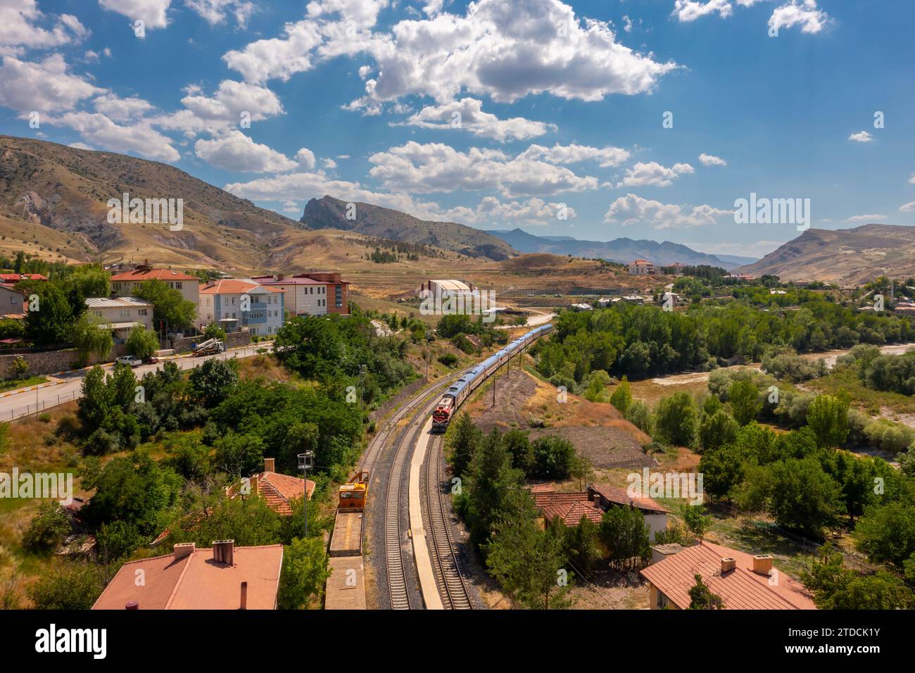 Kemah district city entrance. View of Sultan Melik Tomb and Eastern ...
