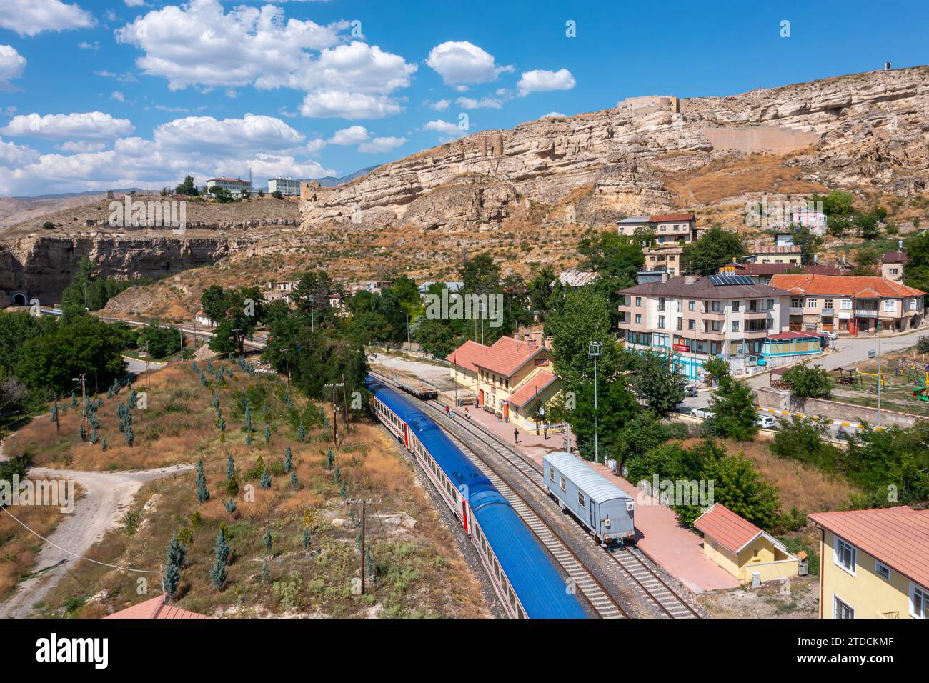 Kemah district city entrance. View of Sultan Melik Tomb and Eastern ...