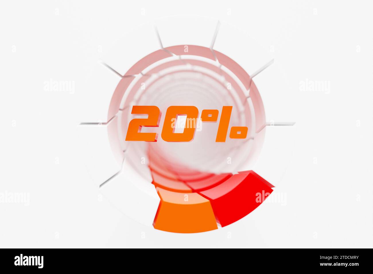 3d illustration of a bright instrument panel depicting values from ...