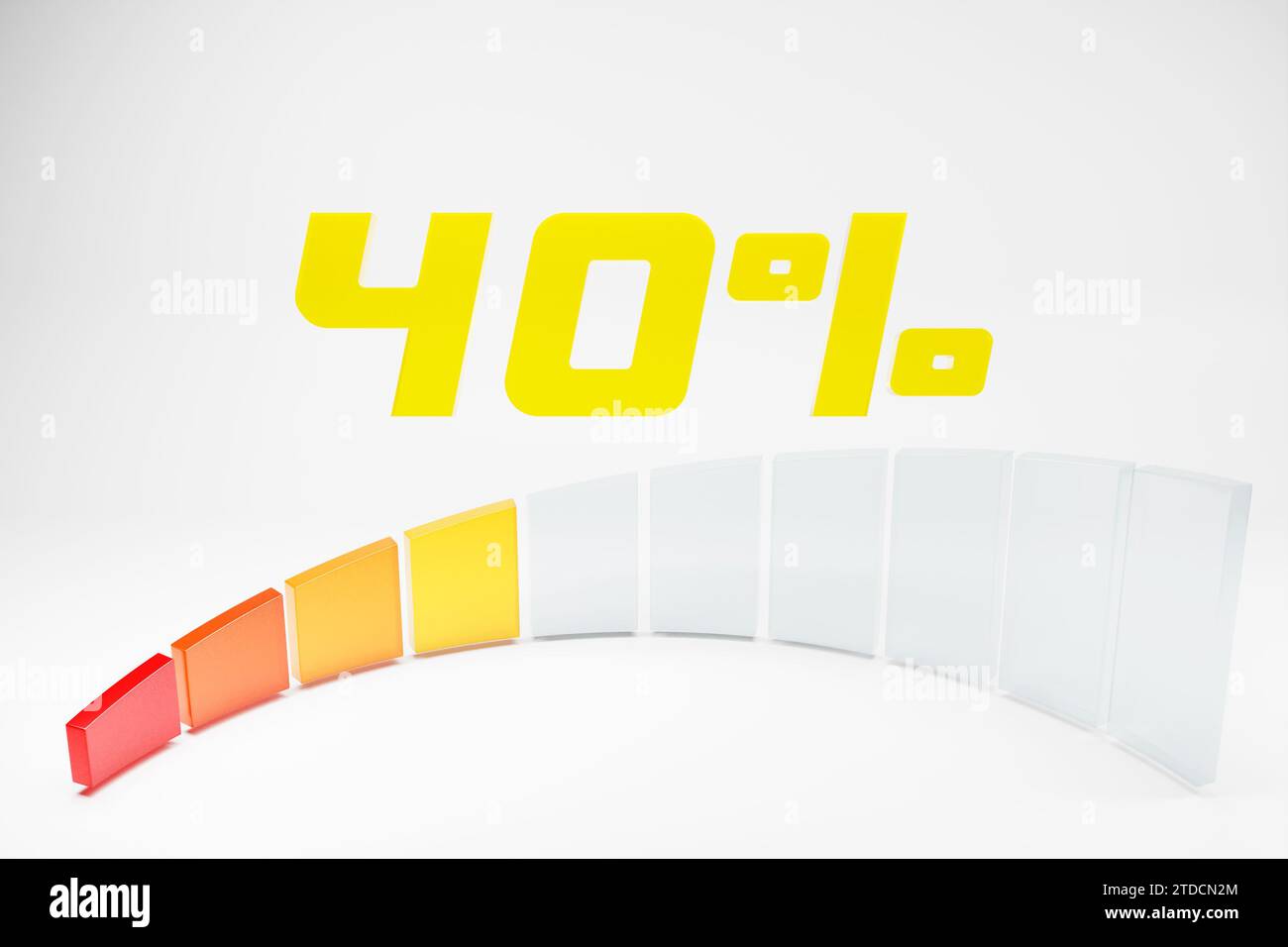 3d illustration of a bright instrument panel depicting values from ...