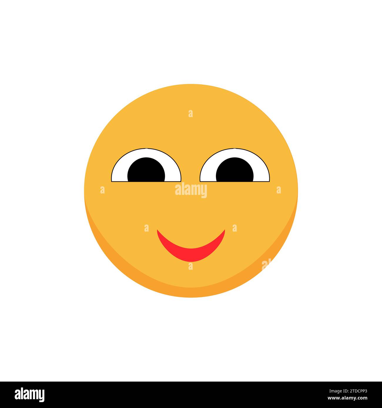 Smiling emoticon. Smiley icon. Cartoon emoji. Vector illustration Stock ...