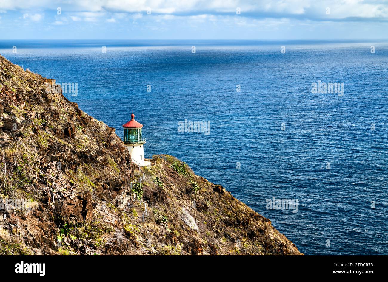 Makapuu Lighthouse on Oahu Island in Hawaii Stock Photo - Alamy
