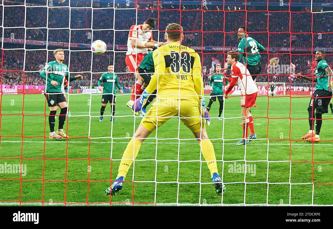 Munich, Germany. 17 December, 2023. MinJae Kim, Min-Jae Kim , FCB 3 ...