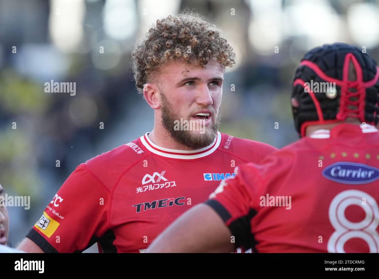Brave Lupus' Warner Dearns during the Japan Rugby League One 2023-24 ...