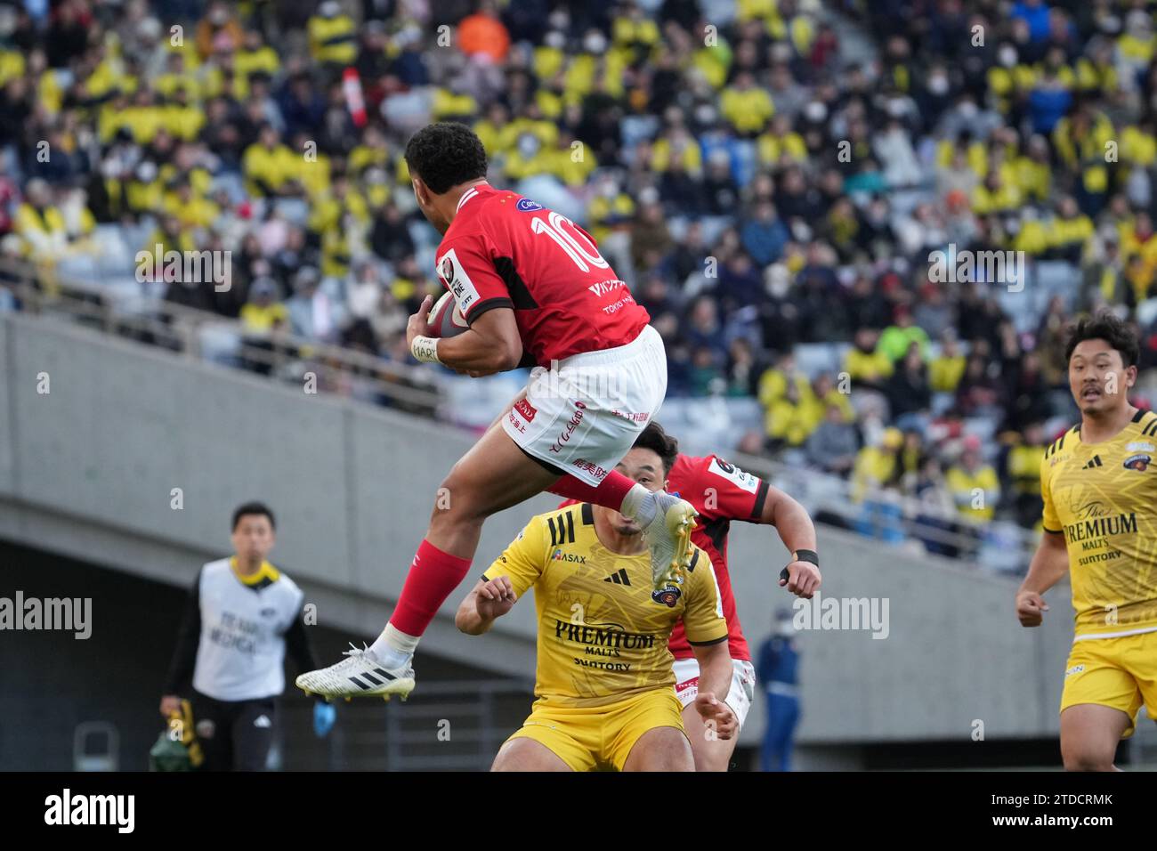 Brave Lupus' Richie Mo'unga during the Japan Rugby League One 2023-24 ...