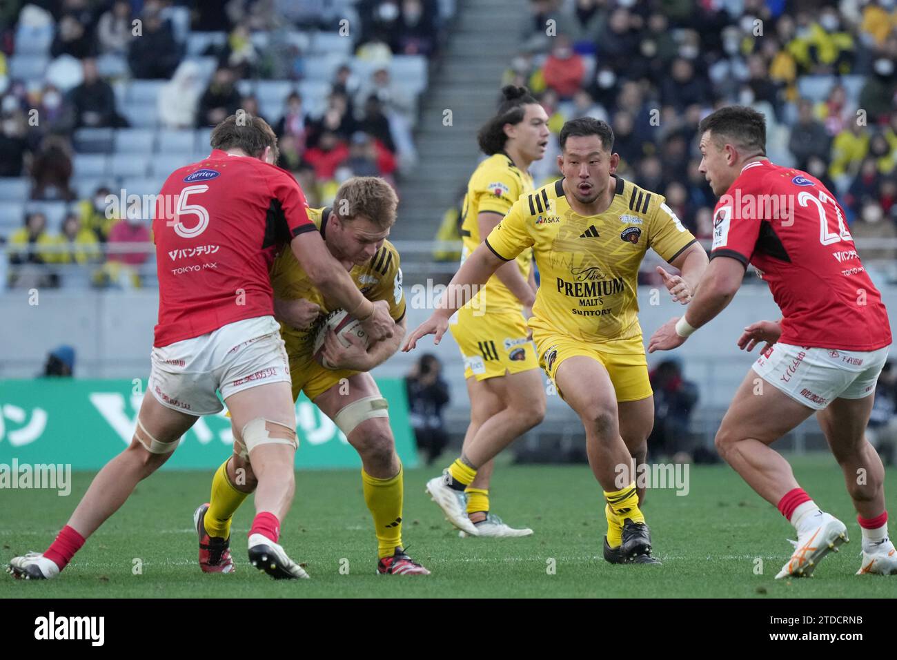 Sungoliath's Sam Cane during the Japan Rugby League One 2023-24 match ...