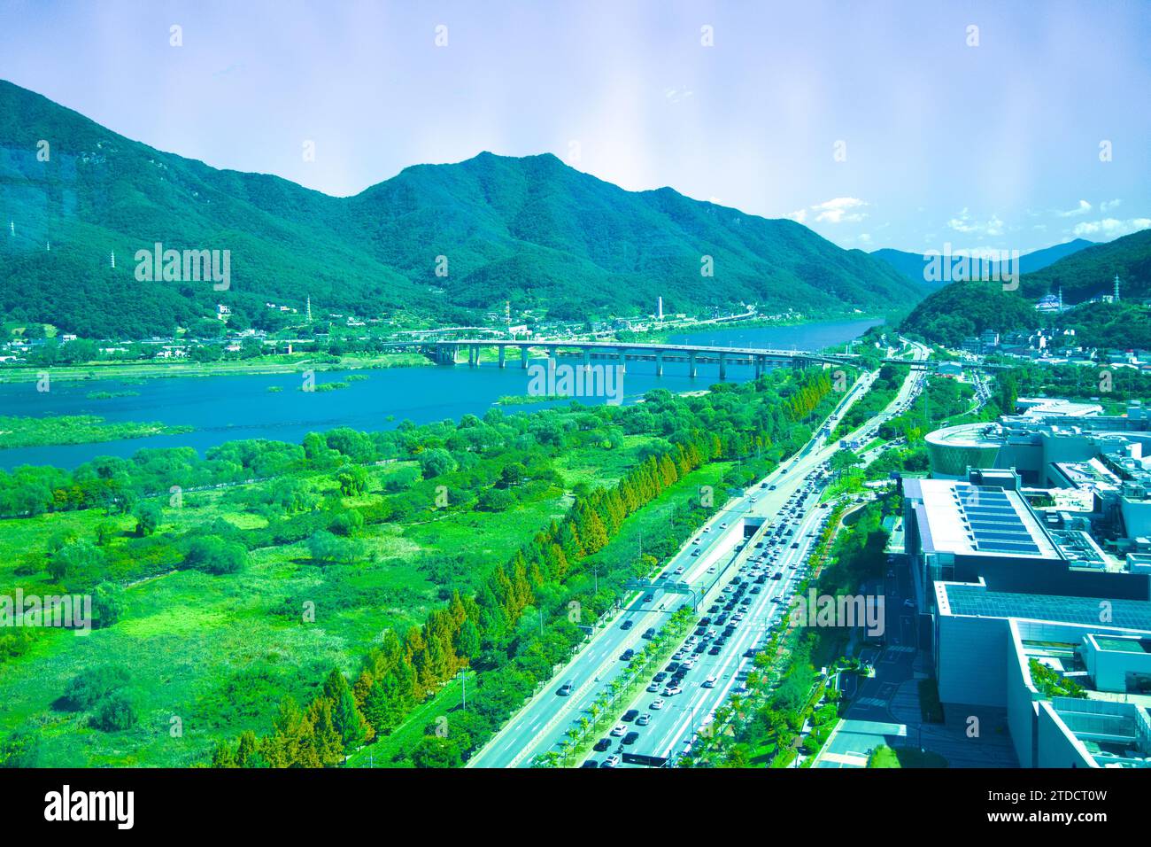 Hanam City, South Korea - October 1, 2023: A striking view from Hanam ...