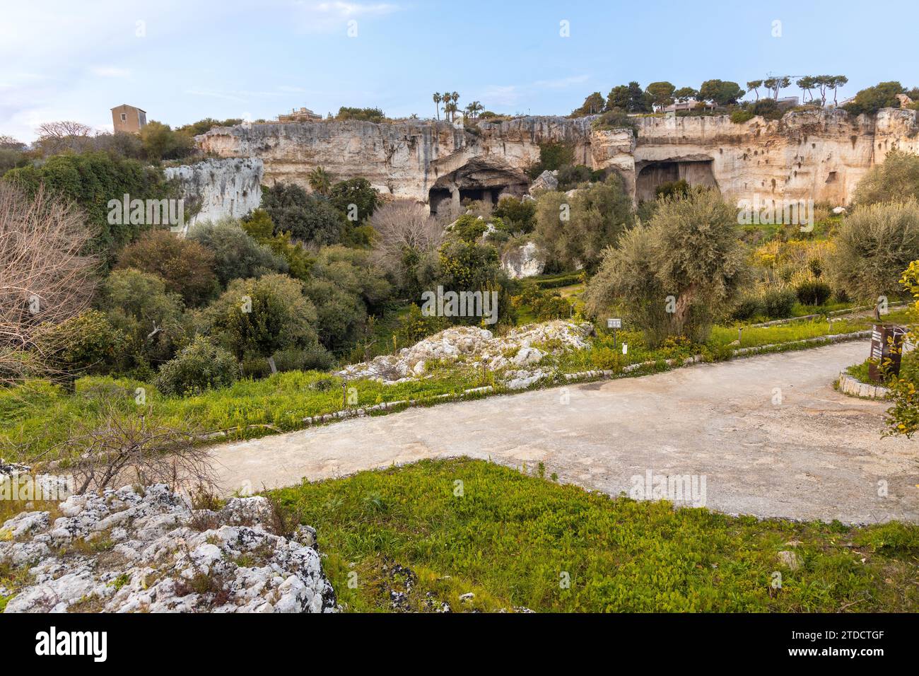 Syracuse, Sicily, Italy - February 16, 2023: Neapolis Archaeological ...