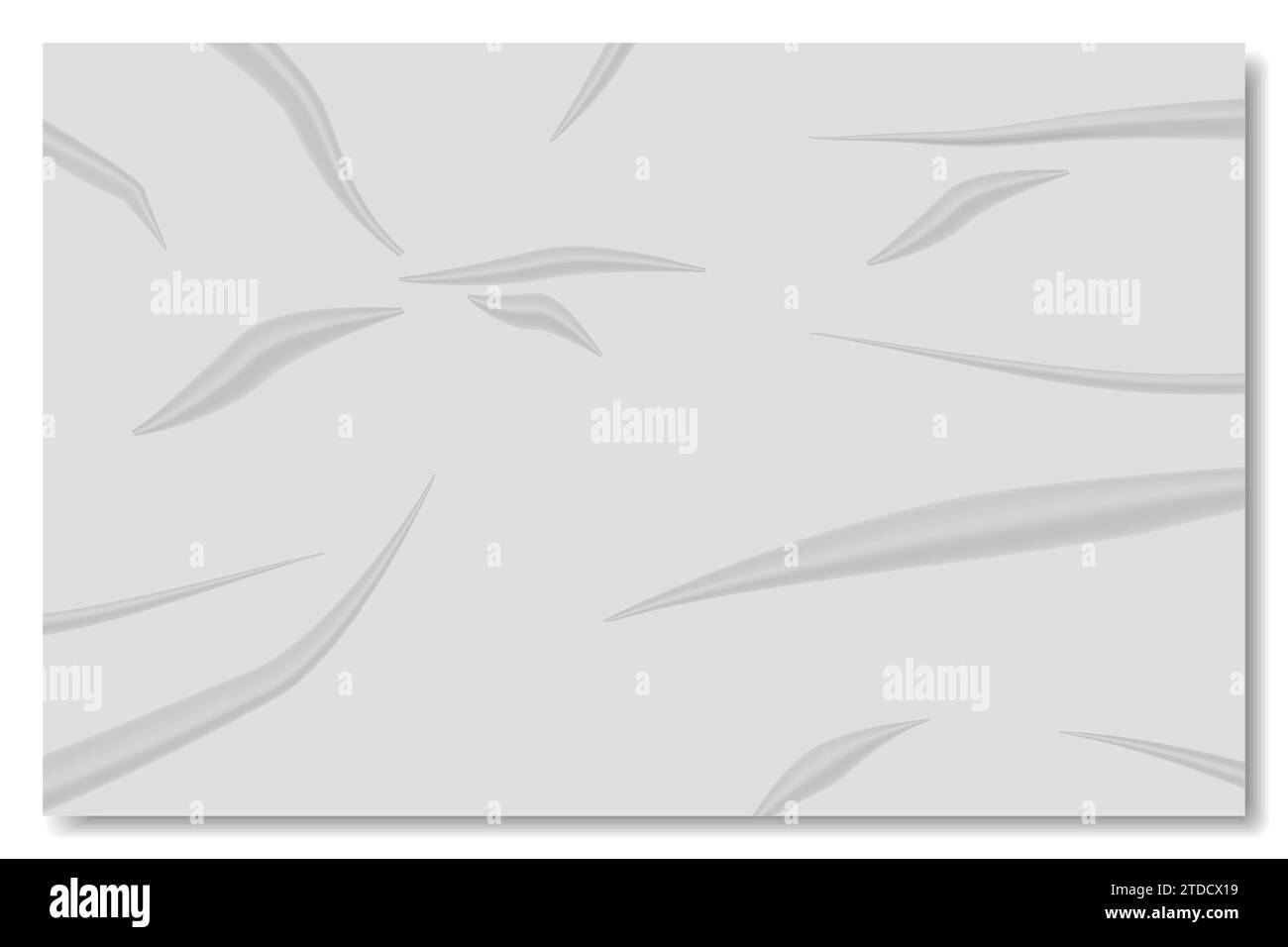 Template glued paper with wrinkles effect realistic Stock Vector Image ...