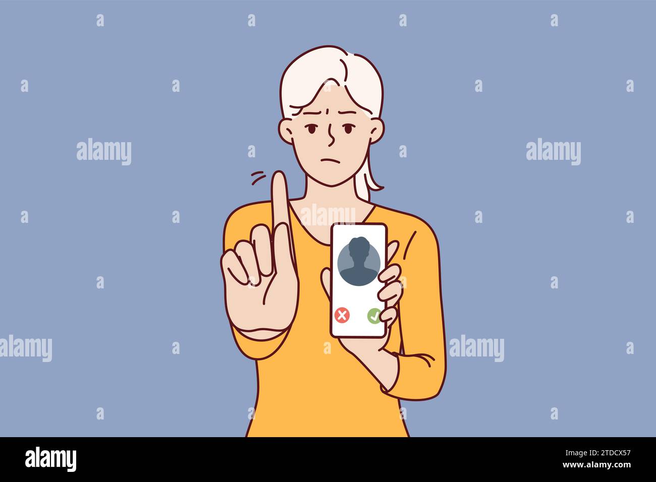Telephone scam illustration Stock Vector Images - Alamy